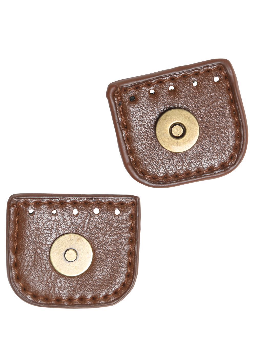 Magnetic Button Lock Bronze Brown Pu Leather 4 Cm Magnetic Button Lock Pu Leather 4