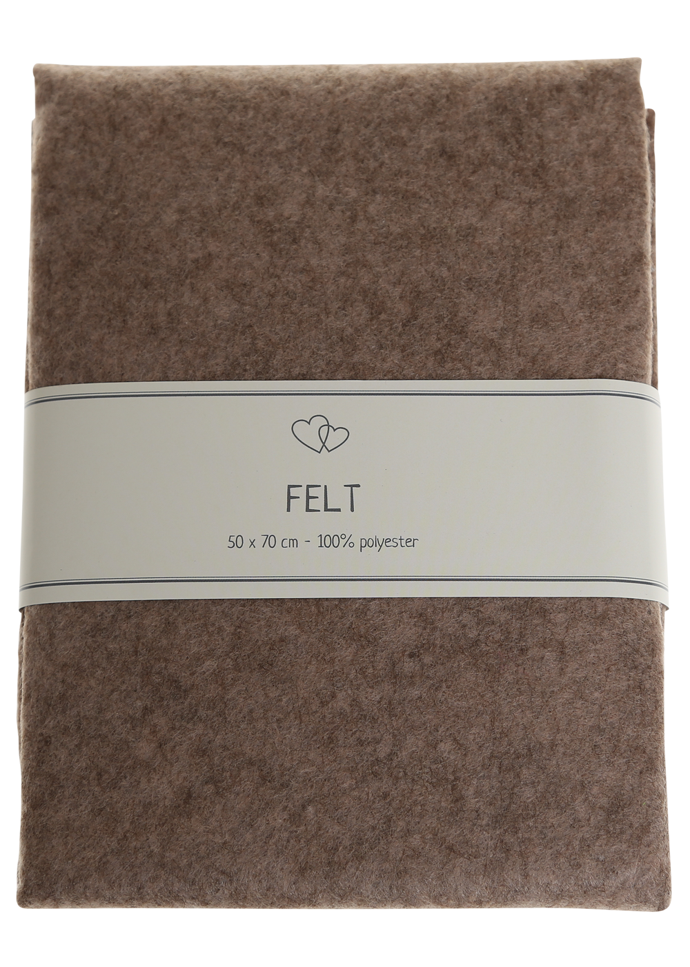 FELT - BEIGE - POLYESTER - 50 x 70 CM